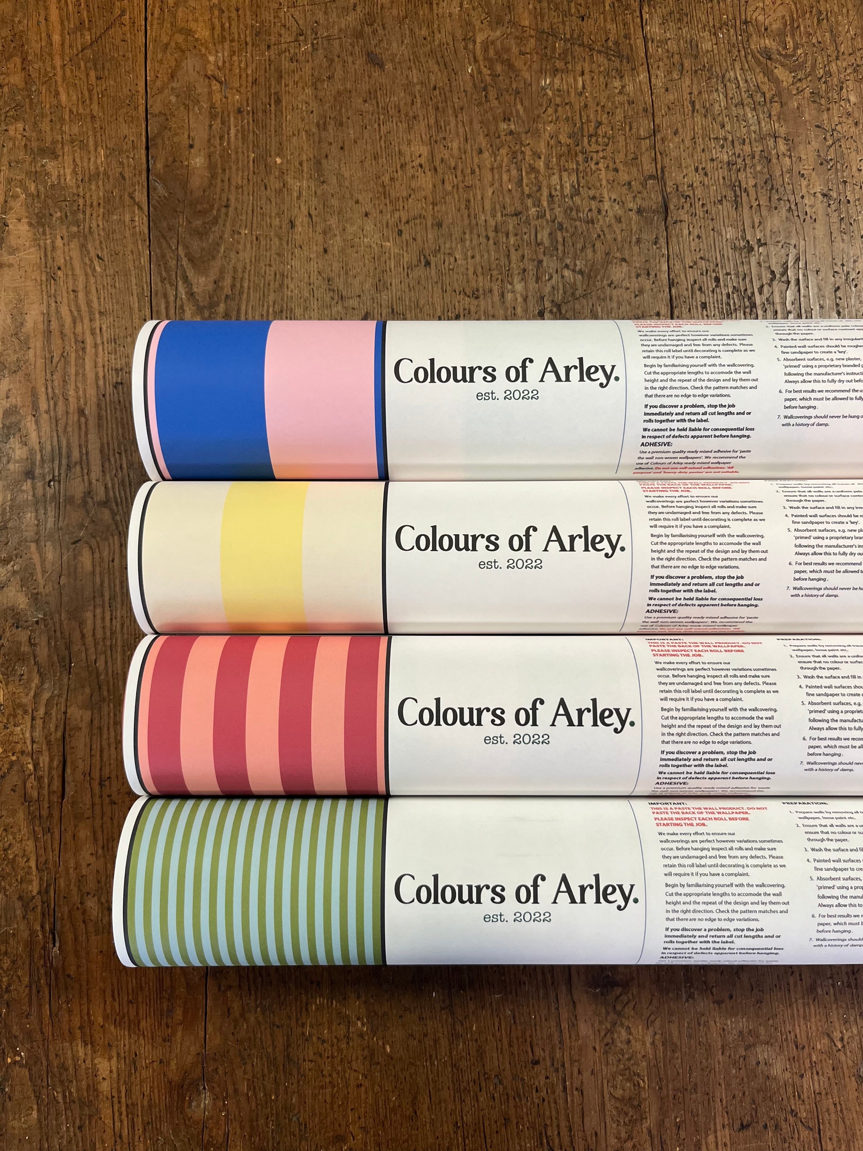 Colours of Arley, recycled sustainable wallpaper with bright colours ...